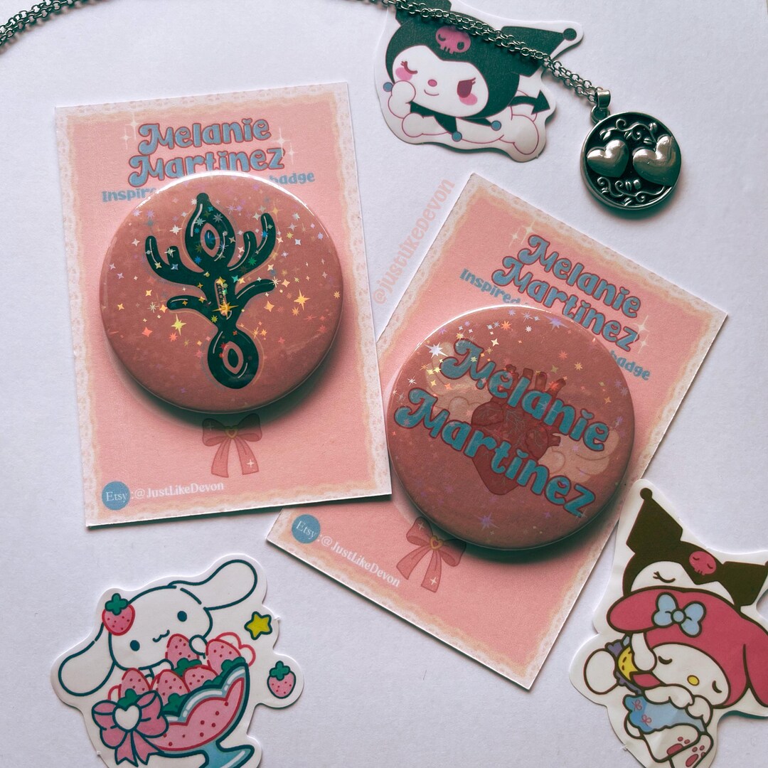 Melanie Martinez Hades Inspired Large 58mm Holographic Button Badges ...