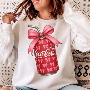 Coke in Can Coquette Pink Bow Pink Coca Cola Valentines Vintage Diet ...