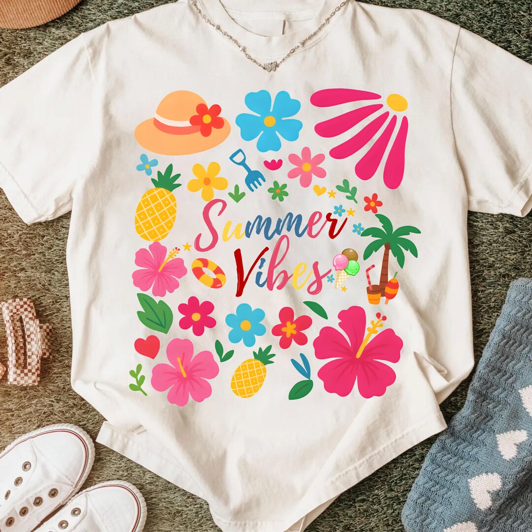 Retro Tropical Summer PNG, Coquette Beach Vibes, Floral Summer ...