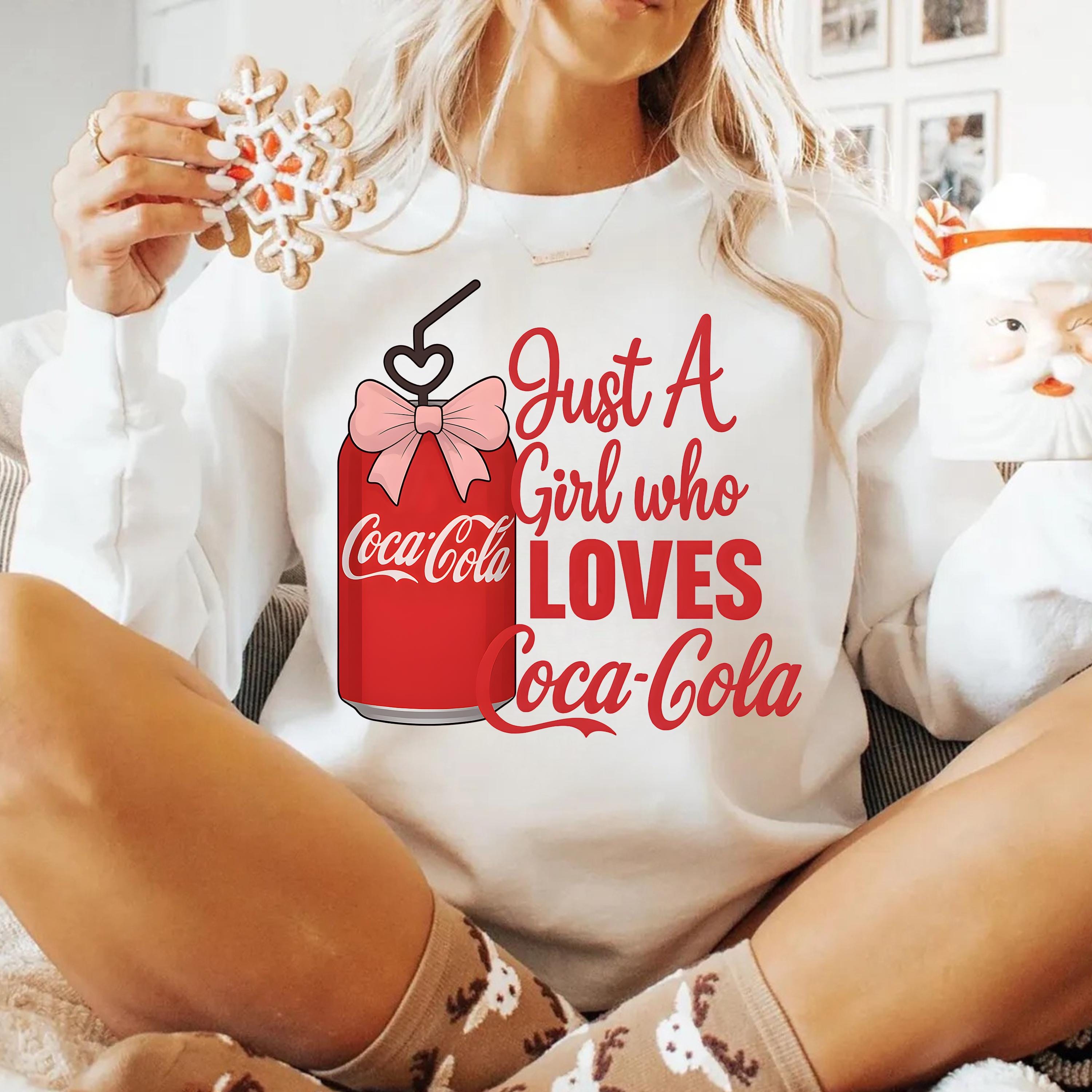 Just a Girl Who Loves Coke PNG, Cute Soda Lover Sublimation, Girly Coca ...