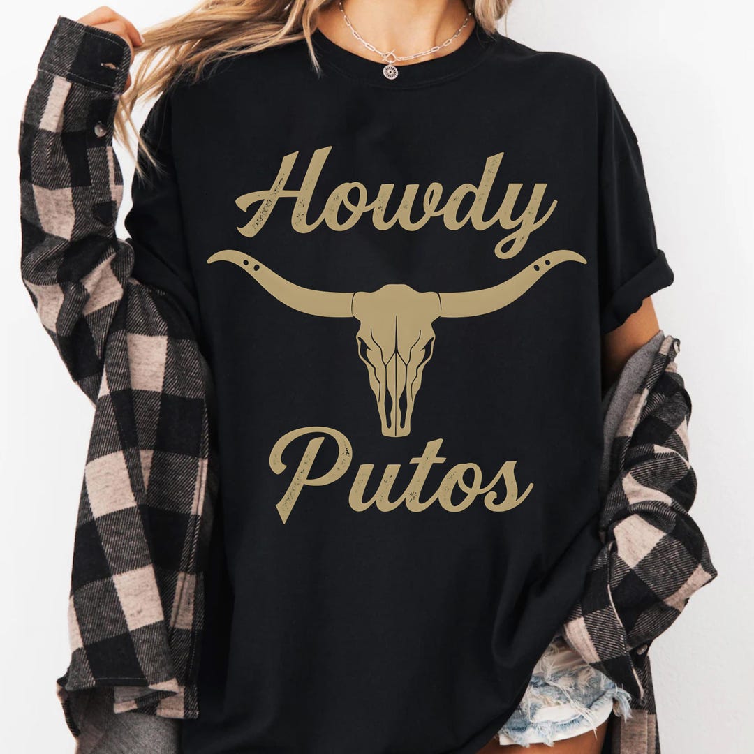 Howdy Putos PNG, Funny Western Shirt Design, Nashville Retro PNG ...