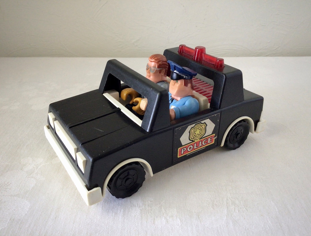 Vintage 1981 Fisher Price Police Car, Husky Helpers, Pretend Play - Etsy