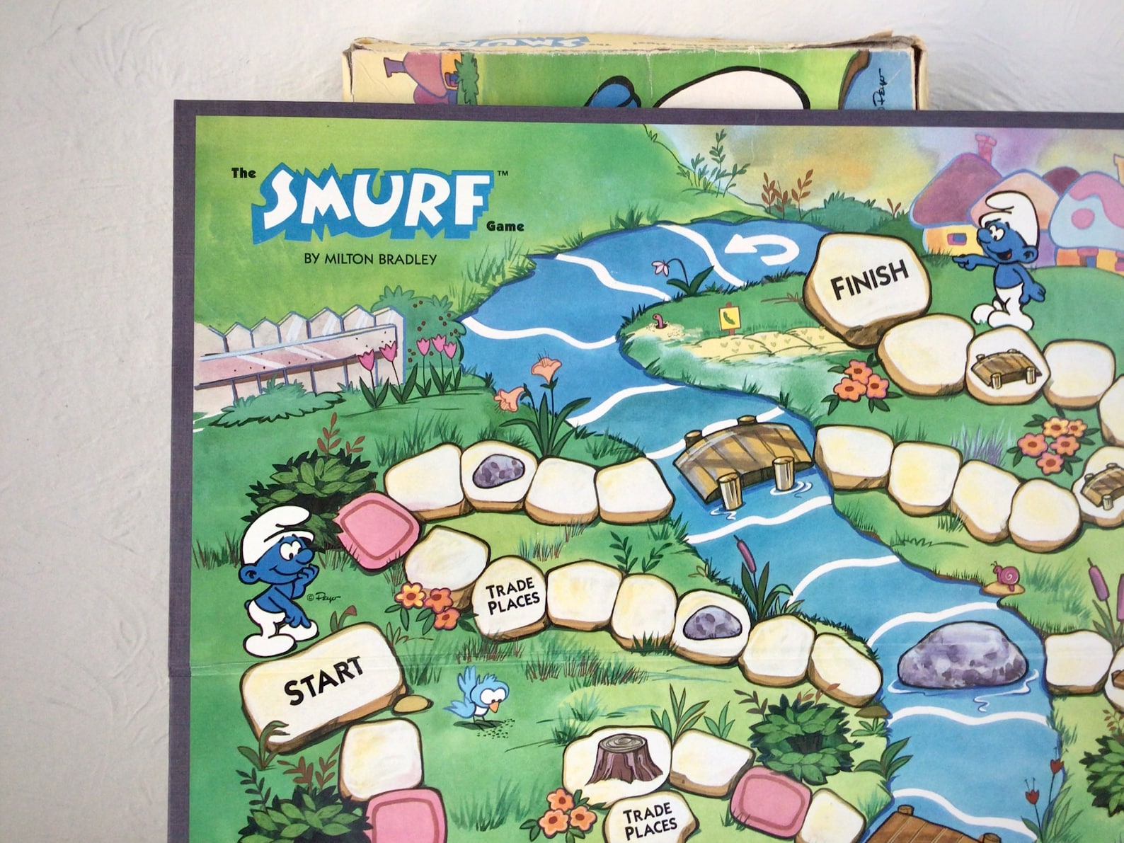 Smurf Board Game 1980s Cartoon Character Milton Bradley - Etsy