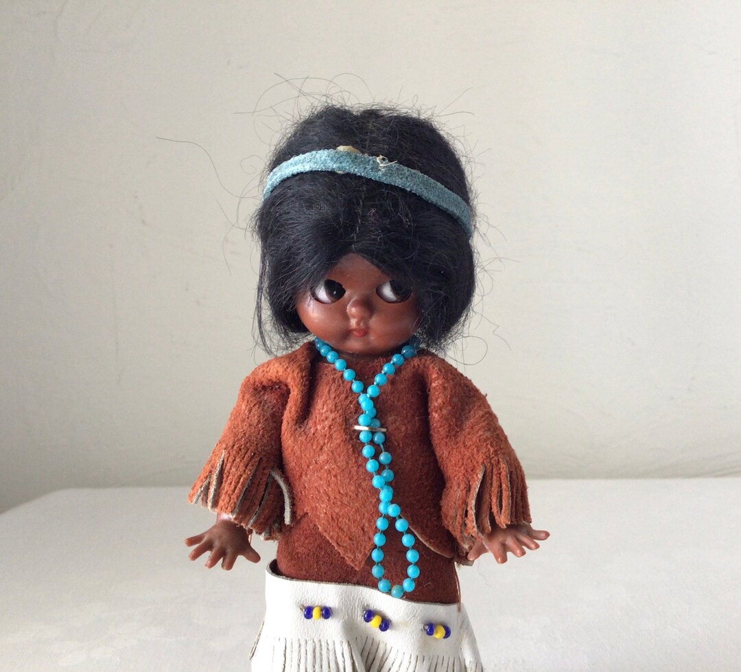 Vintage Indian Girl Doll, Native American Oglala Sioux Heritage, Hand ...