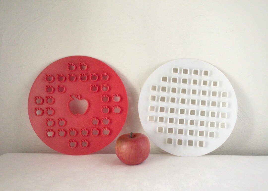 Apple Pie Crust Stencils, Lattice Pastry Cutters, Vintage Rowoco ...