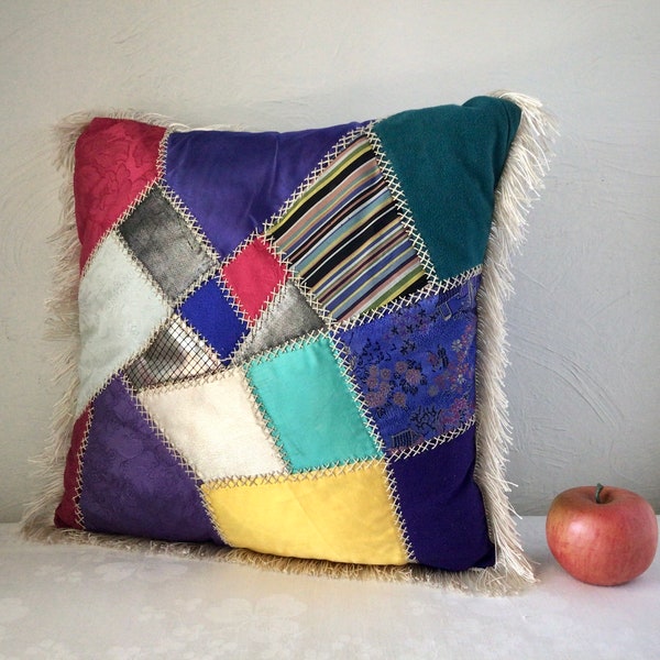 Crazy Quilt Pillows - Etsy