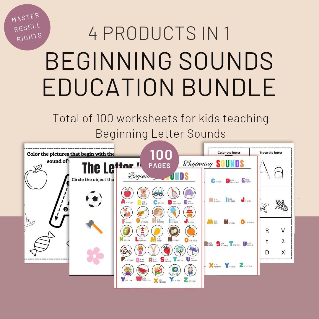 4-in-1 Alphabet Learning Bundle Printable Editable - Ultimate Beginning ...