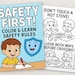 Safety First! – Educational Coloring Book for Kids | Learn Safety Rules ...