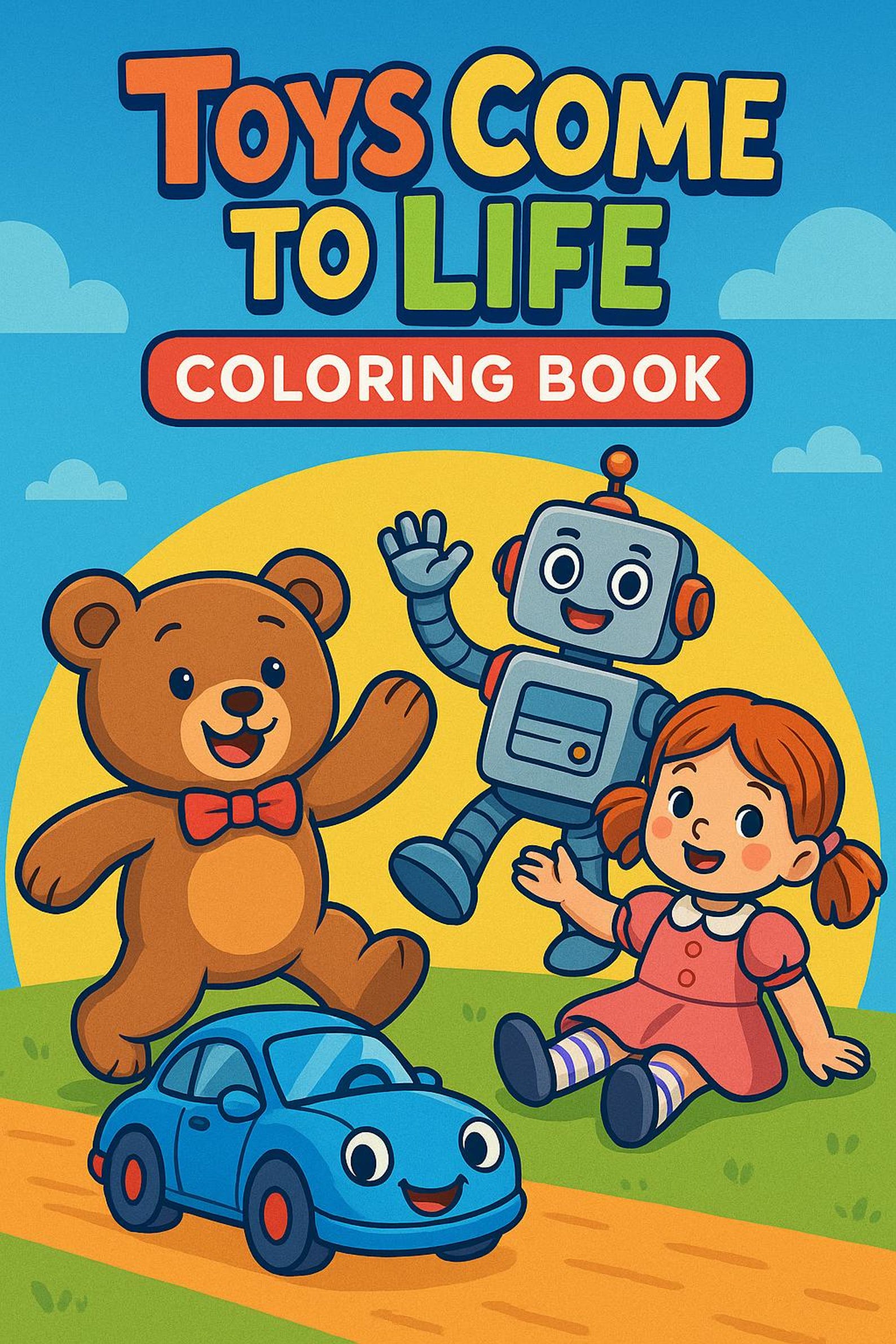 Toys Come to Life Coloring Book for Kids – Printable PDF, Fun Pages for ...