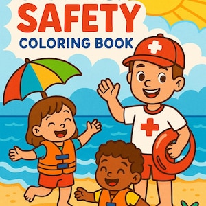 Water Safety Coloring Book for Kids (ages 5–8) – Printable PDF - Etsy