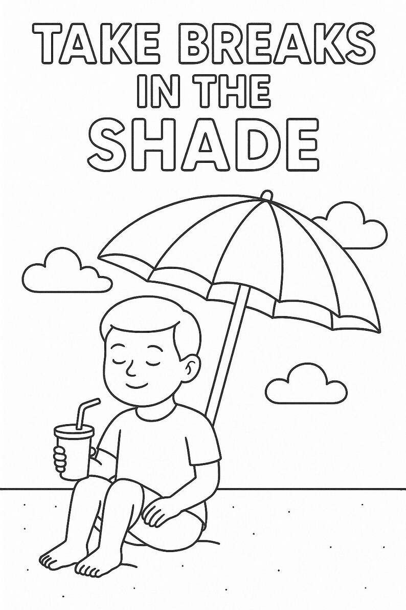 Water Safety Coloring Book for Kids (ages 5–8) – Printable PDF - Etsy