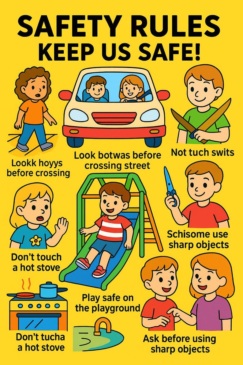 Safety First! – Educational Coloring Book for Kids | Learn Safety Rules ...