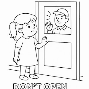 Safety Rules Coloring Book for Kids (PDF, Ages 5-8) - Etsy