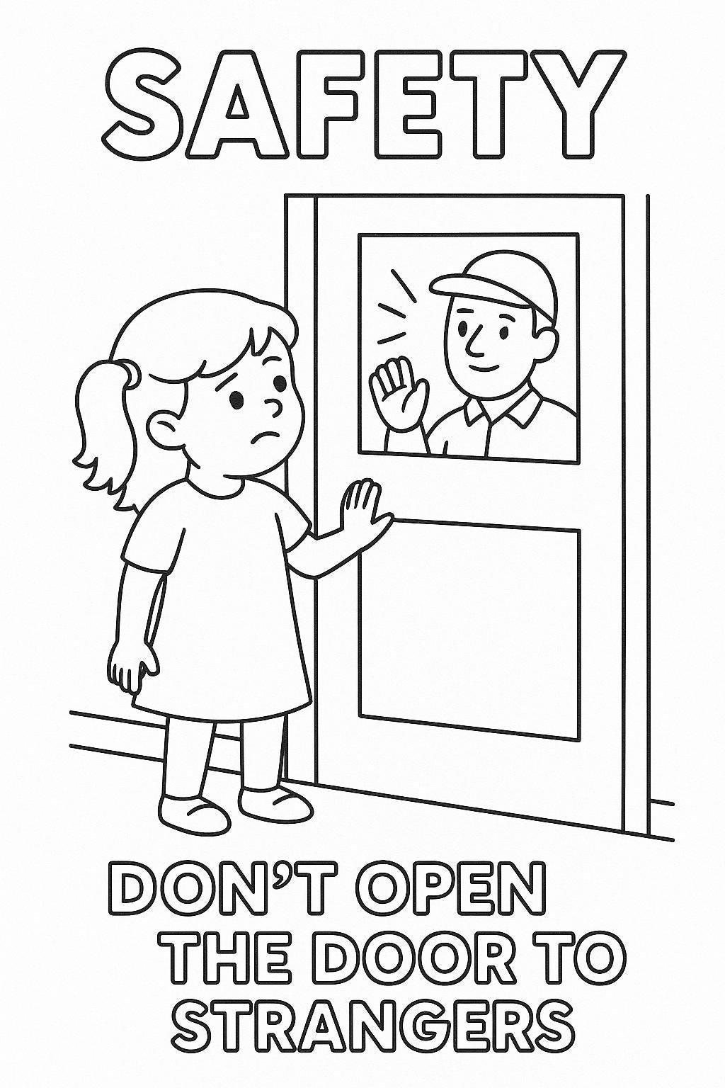 Safety Rules Coloring Book for Kids (PDF, Ages 5-8) - Etsy