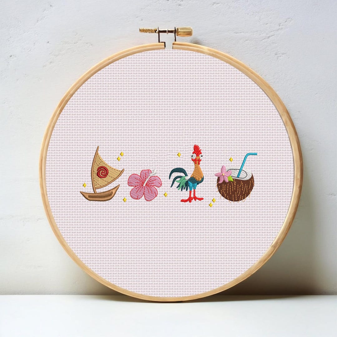 Princess Cartoon Embroidery Design, Magic Kingdom Embroidery Design ...
