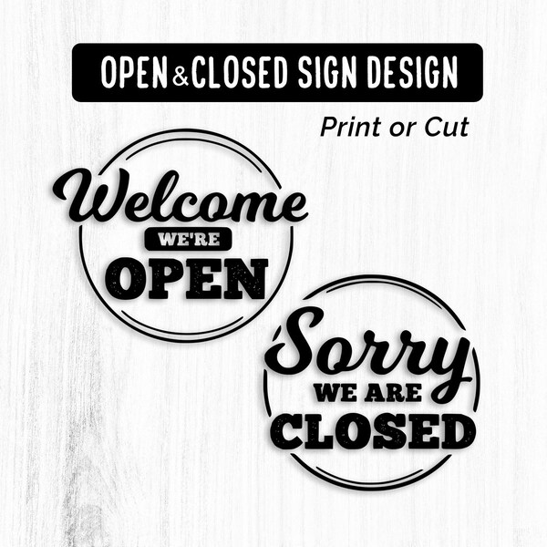 Open Close Sign - Etsy