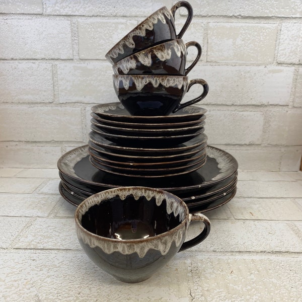 Brown Drip Dishes - Etsy