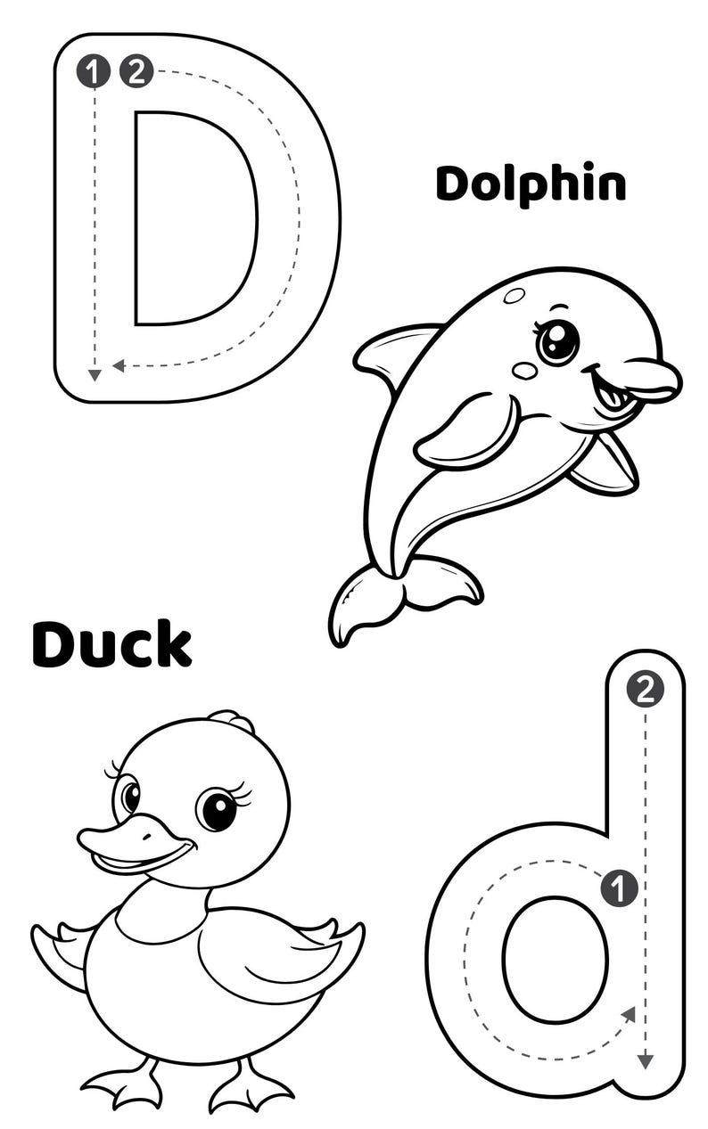 A-Z Animal Alphabet Coloring Book for Kids- Fun Printable Pdf ...