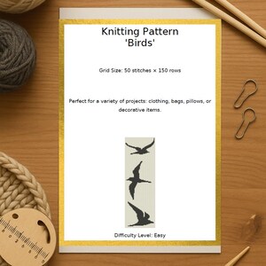 Birds – Knitting Pattern PDF | Intarsia Chart - Etsy