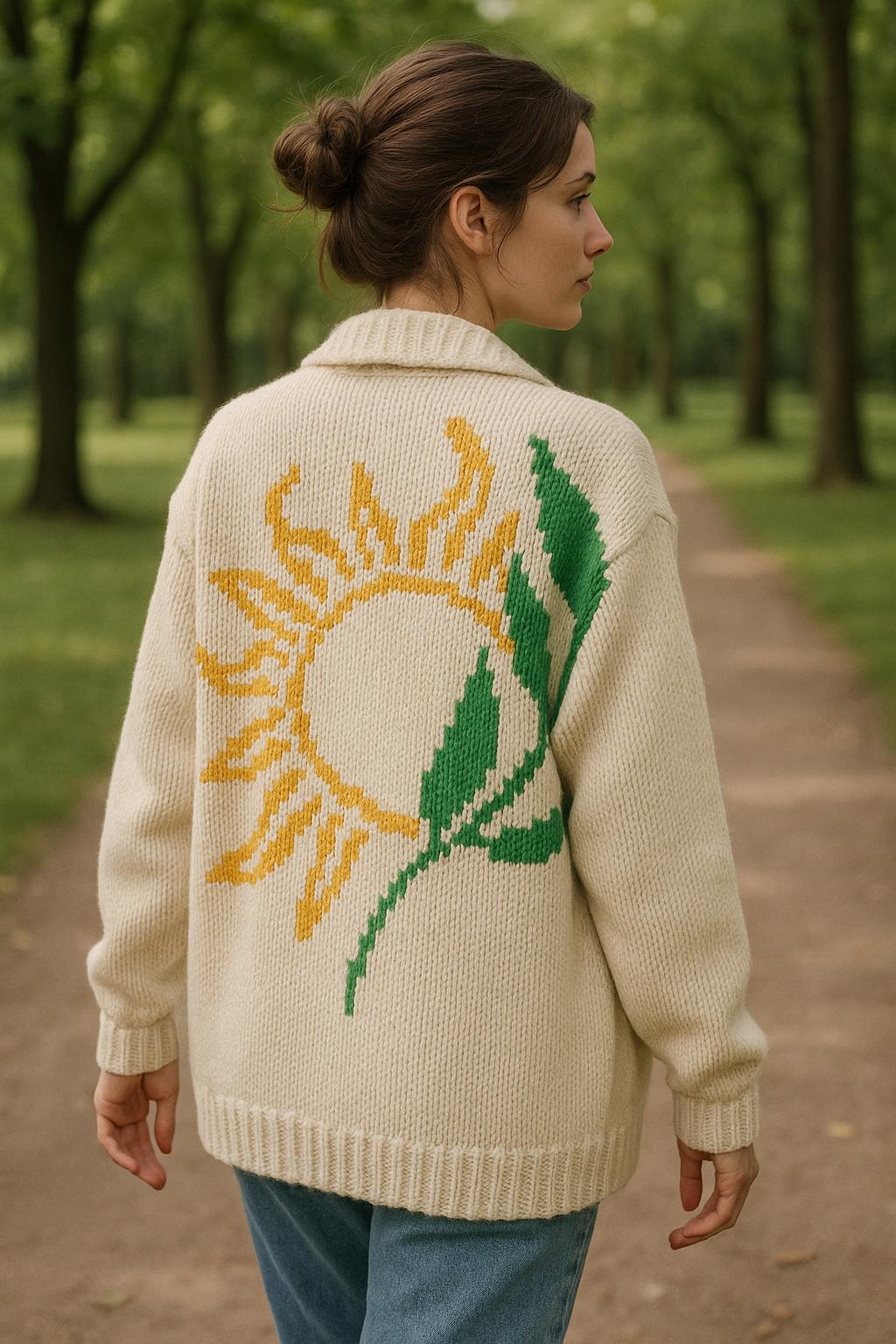 Colorwork Knitting Pattern: Sun Design - Intarsia PDF - Etsy