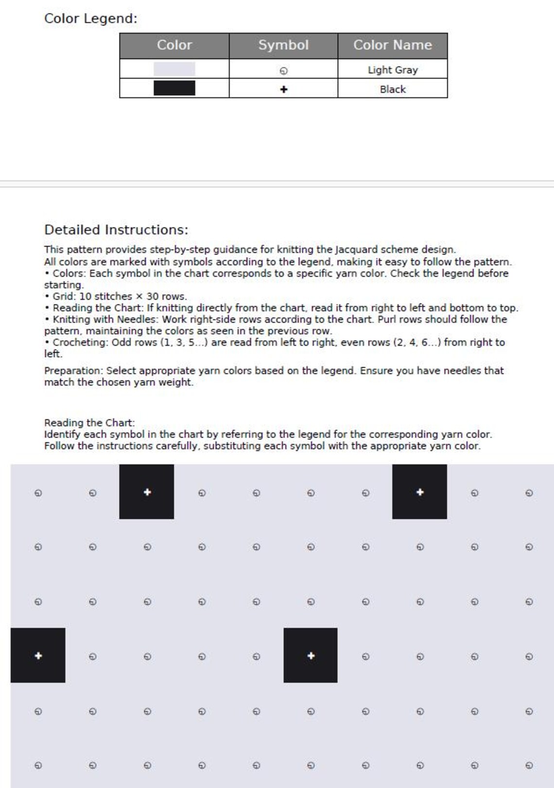Jacquard Pattern - Rhombuses, 10 Loops × 30 Rows, Pdf-file - Etsy