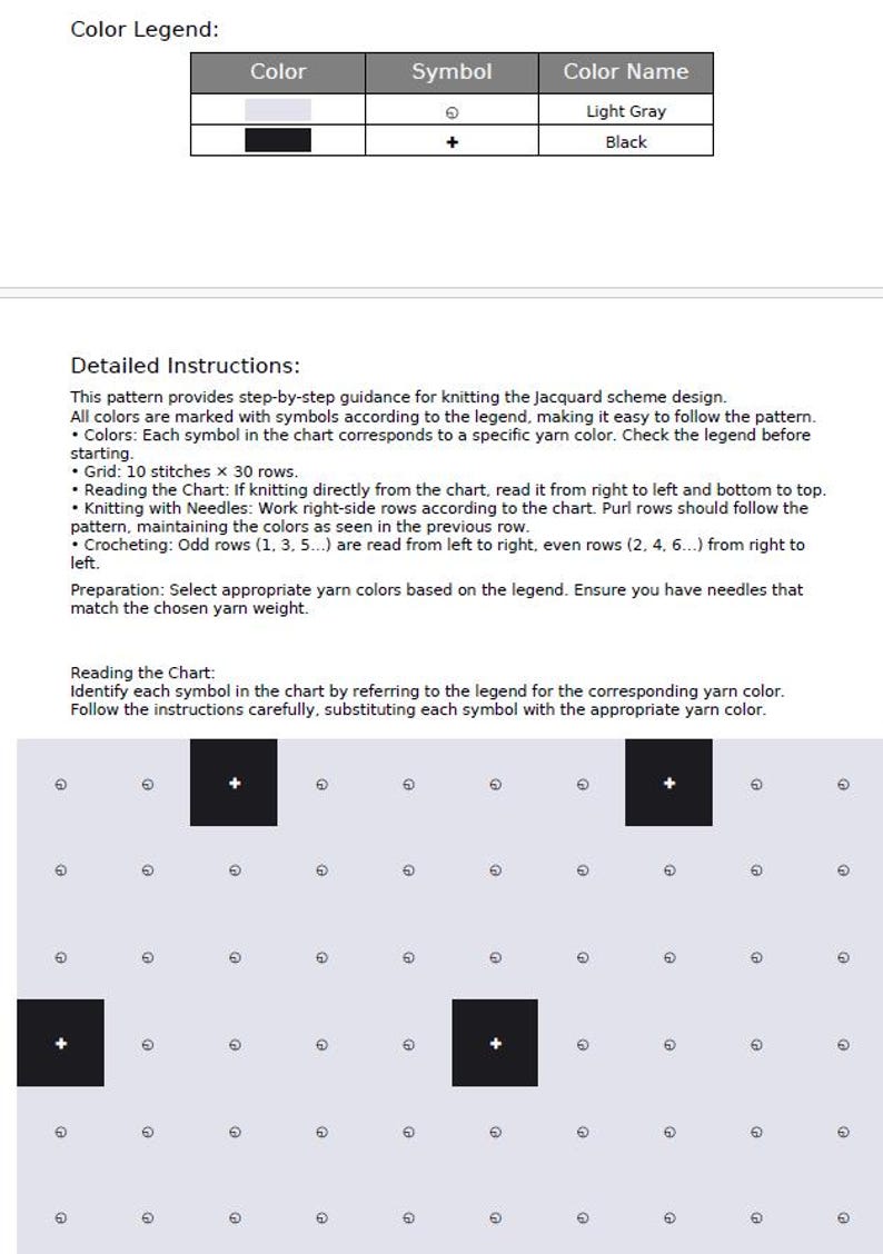 Fair Isle - Rhombuses, 10 Loops × 30 Rows, Pdf-file - Etsy