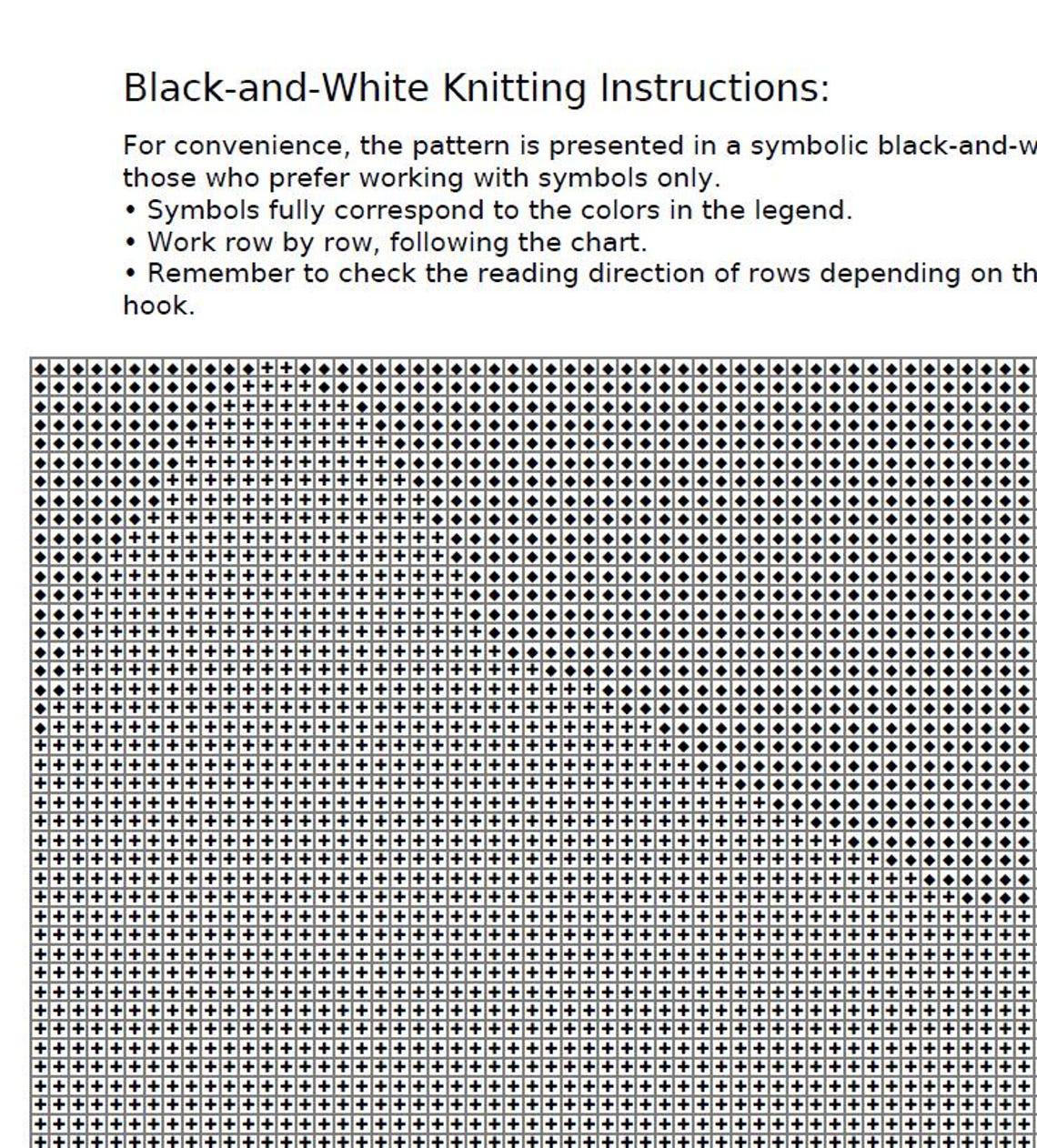 Black Cat Knitting Chart: Intarsia PDF Pattern (for Sweaters/pillows ...