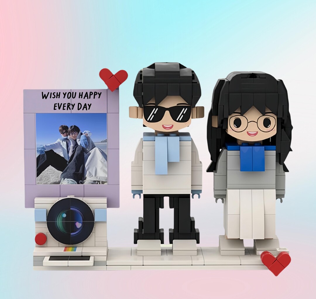 Personalized Couple Building Block Figures, Anniversary Gift - Etsy