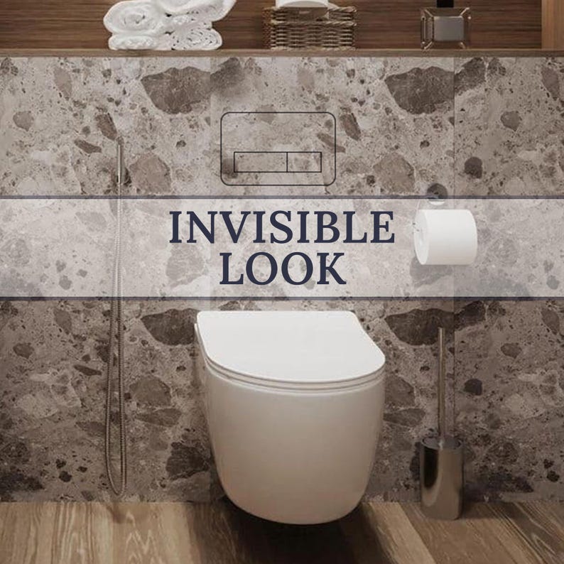 Hidden Toilet Flush Button M1 Edplit - Сompatible With Geberit ...