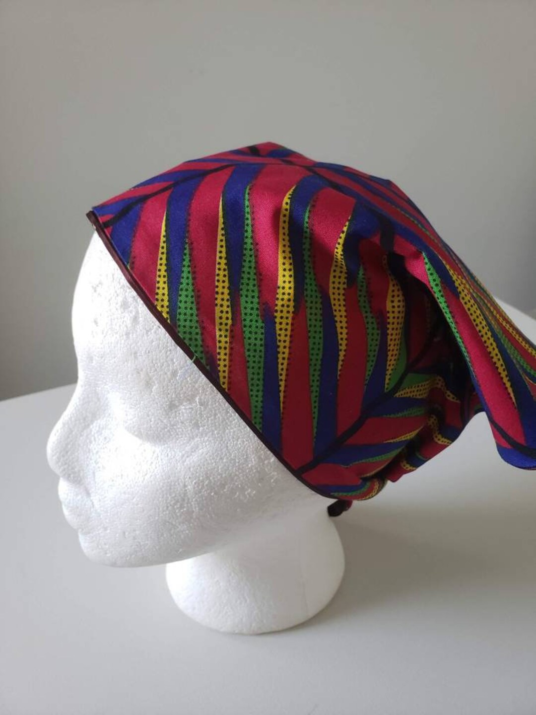 Satin Lined Bandana, African Print Bandana, Wax Print, Ankara Scarf ...