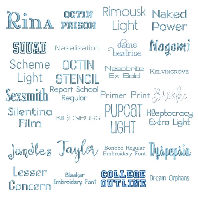 100+ Script Embroidery Font Bundle, Try First - Buy After, PES JEF DST ...