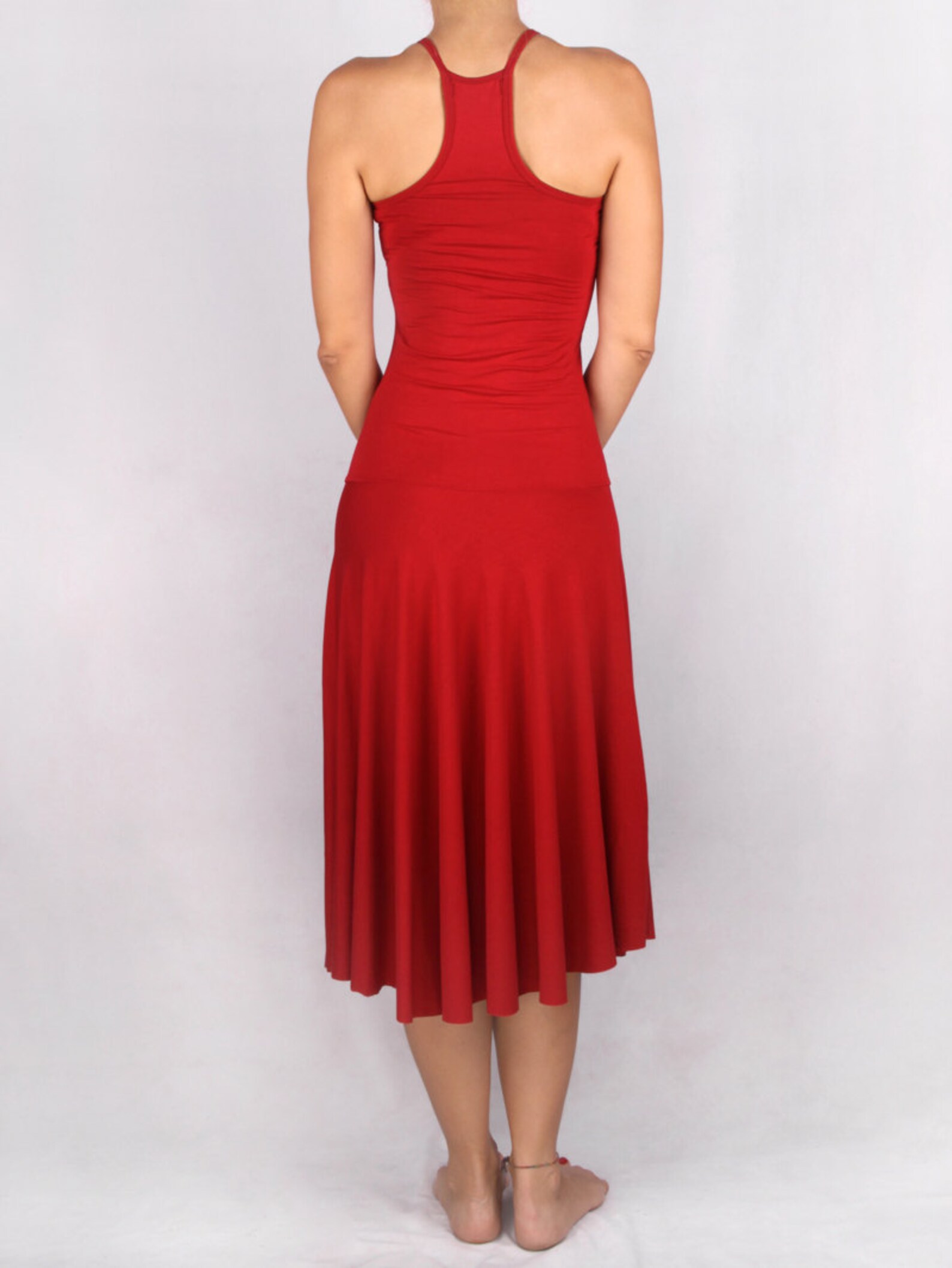 Miriam Spinning Dress in Rayon Lycra RED - Dance Wear, Active Wear - Etsy