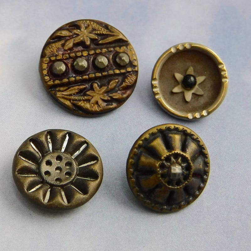 Metal Mirror Buttons - Etsy