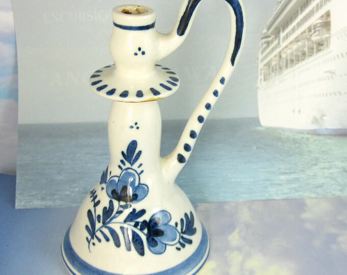 On Sale Vintage Delft Vase Miniature Ceramic Made in Holland Floral ...