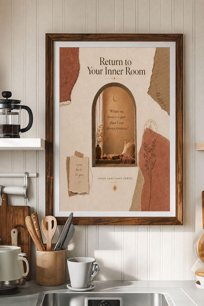 Quiet Place Quote Poster | Matte Poster, Neutral Boho Arch Wall Art - Etsy