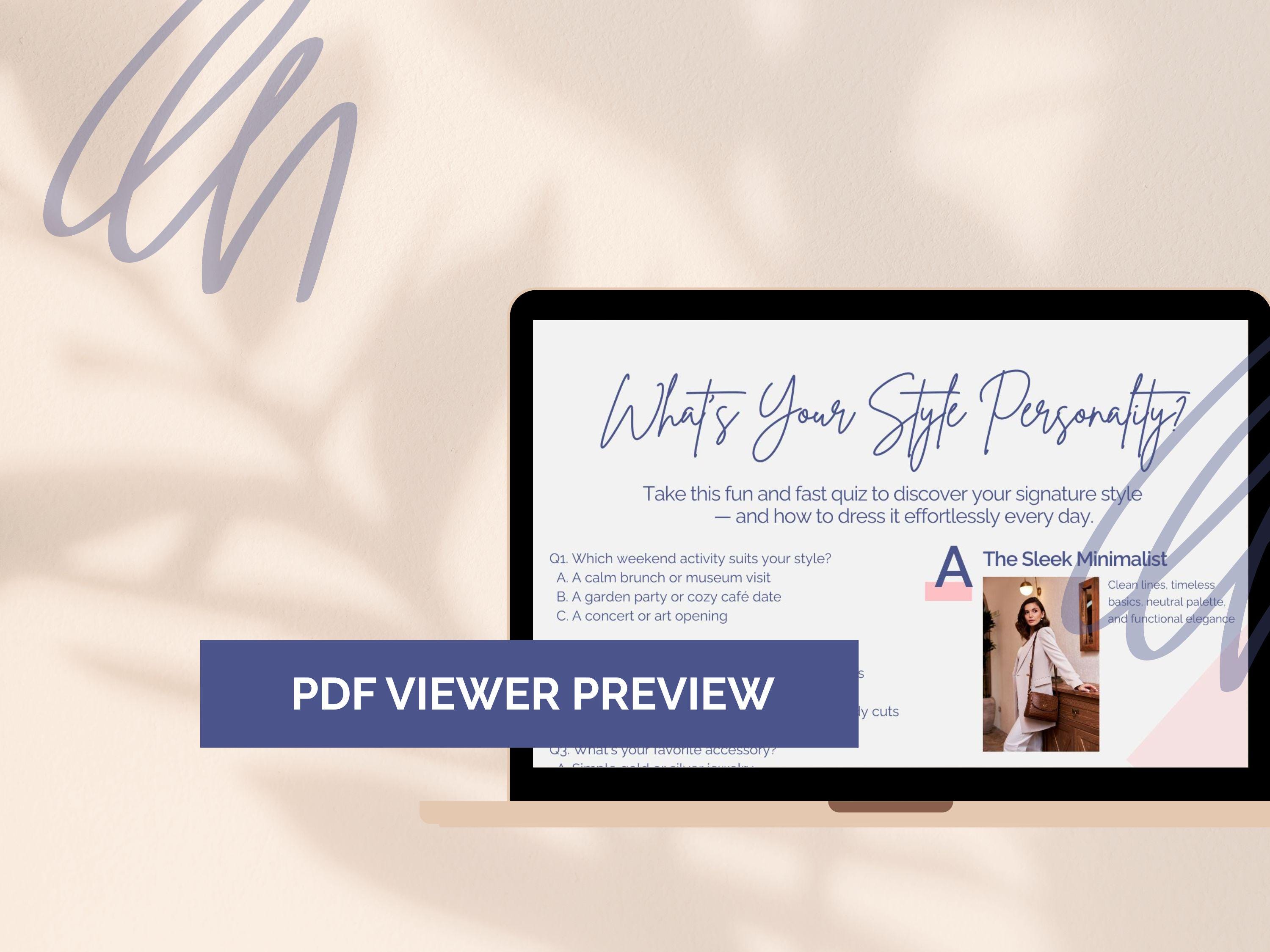 Style Personality Quiz Printable – Discover Your Style Type | Fashion ...