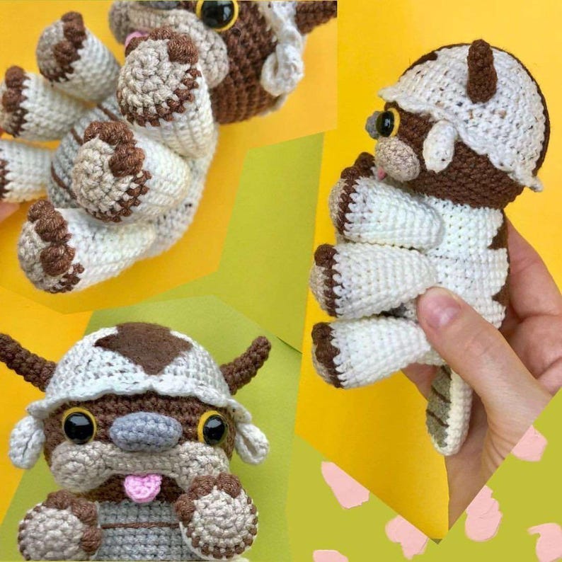 Amigurumi Appa Avatar Crochet Pattern | Crochet Appa Avatar Pattern | Bison Monster Crochet ...