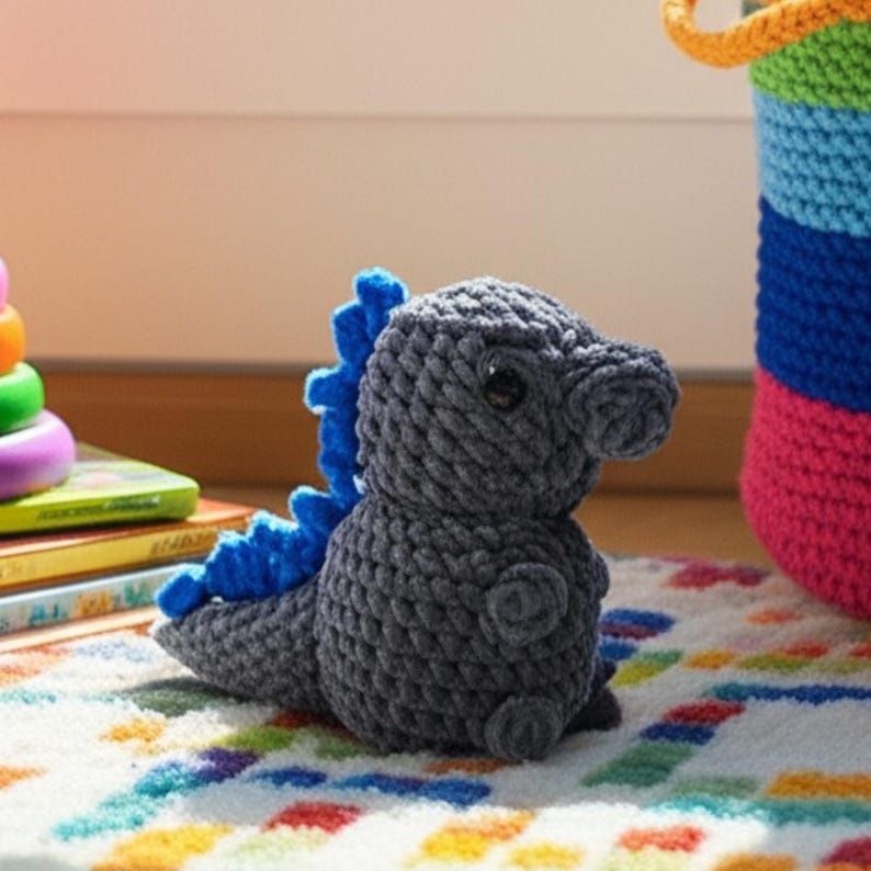 Amigurumi Godzilla Crochet Pattern: DIY Monster Plushie (PDF Pattern - Etsy