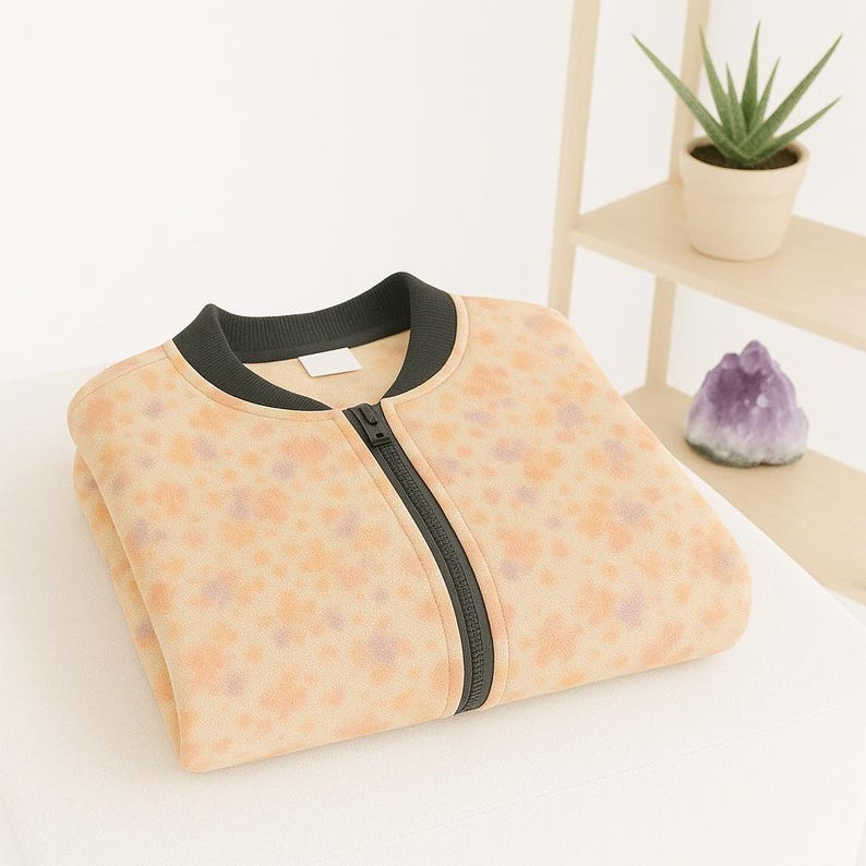 Boho Luxe Pastel Floral Bomber Jacket Festival Jacket Concert Jacket ...