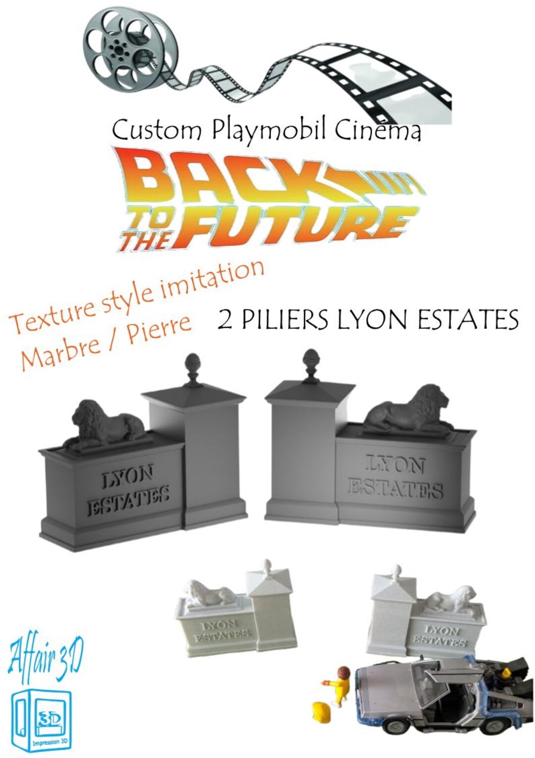 Custom Playmobil Cinema - 2 Pillars Lyon Estates BTF 3 - Back to the ...