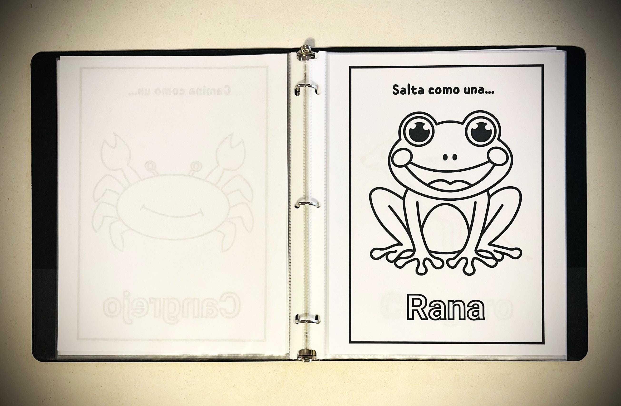 Los Animales Se Mueven - Libro De Colorear Y Movimiento Para Niños ...