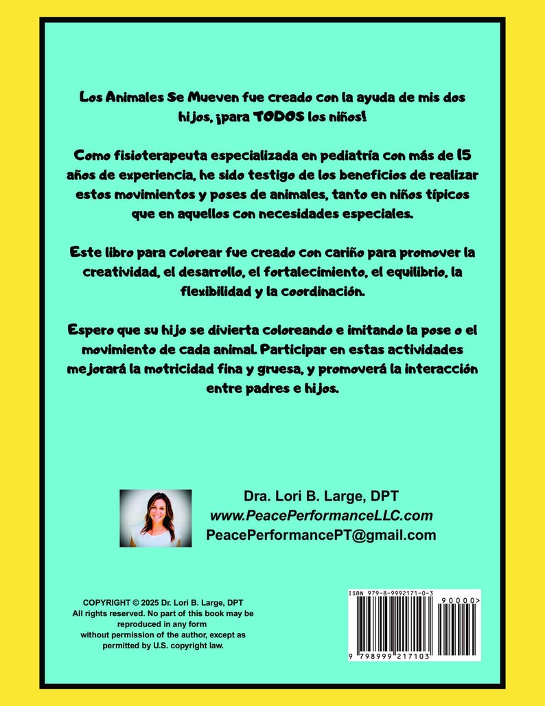 Los Animales Se Mueven - Libro De Colorear Y Movimiento Para Niños ...