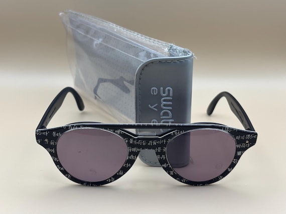 Swatch Eyes Vintage 90s – Black Glasses with White Ja… - Gem