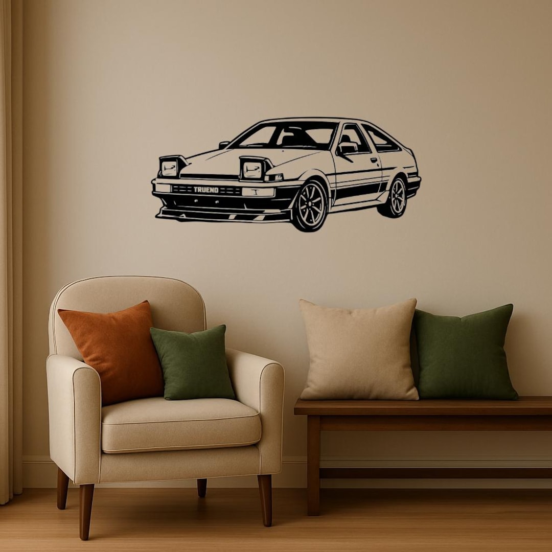 Wooden Toyota Corolla AE86 Wall Art – Iconic JDM Sports Car Decor ...
