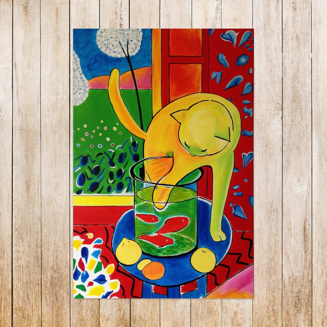 Reproduction of Henri Matisse Artwork | Henri Matisse - the Cat With ...