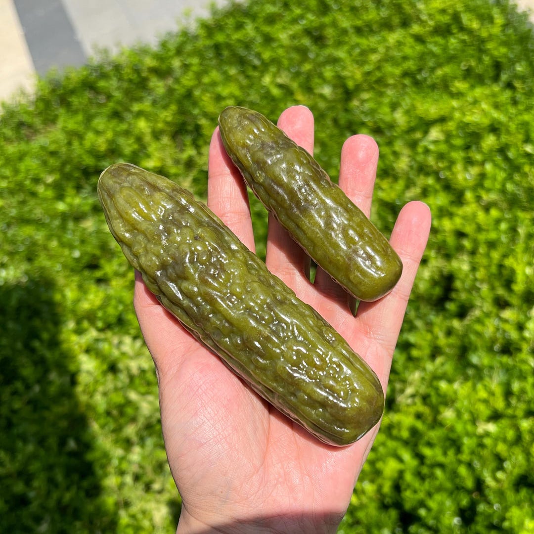Hand Carved Serpentine Bitter Gourd: Hyper Realistic Veggie Decor - Etsy