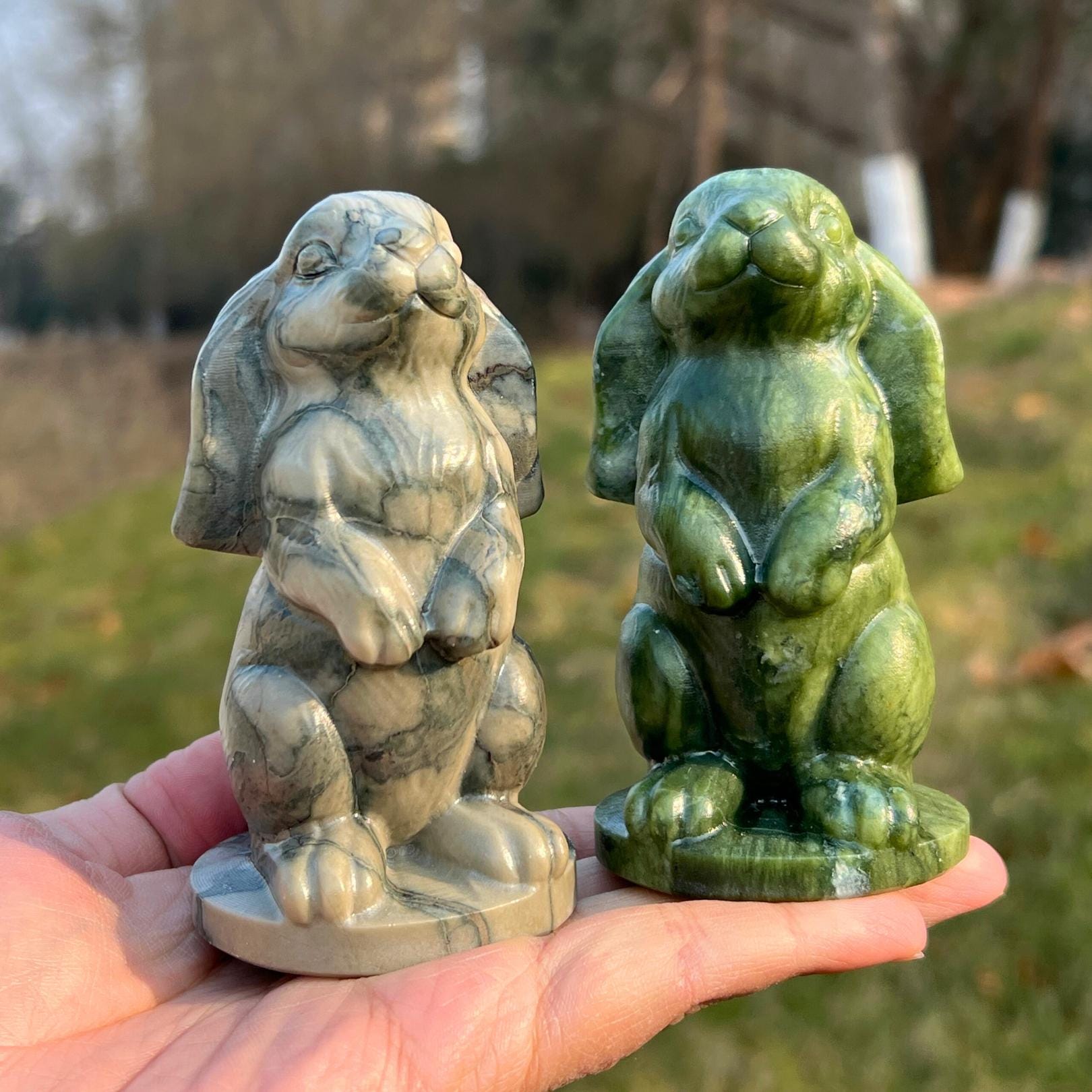 0.67LB Unique Natural Crystal Rabbit Carving,animal Carved,reiki ...