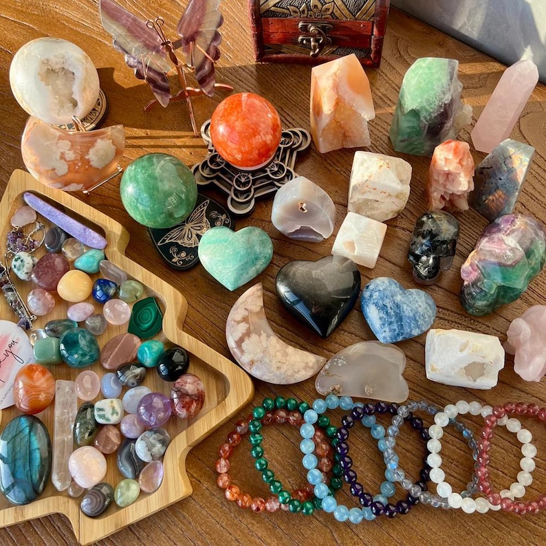Curated Crystal Box,mystery Crystal Box,handpicked Crystal Set,reiki ...