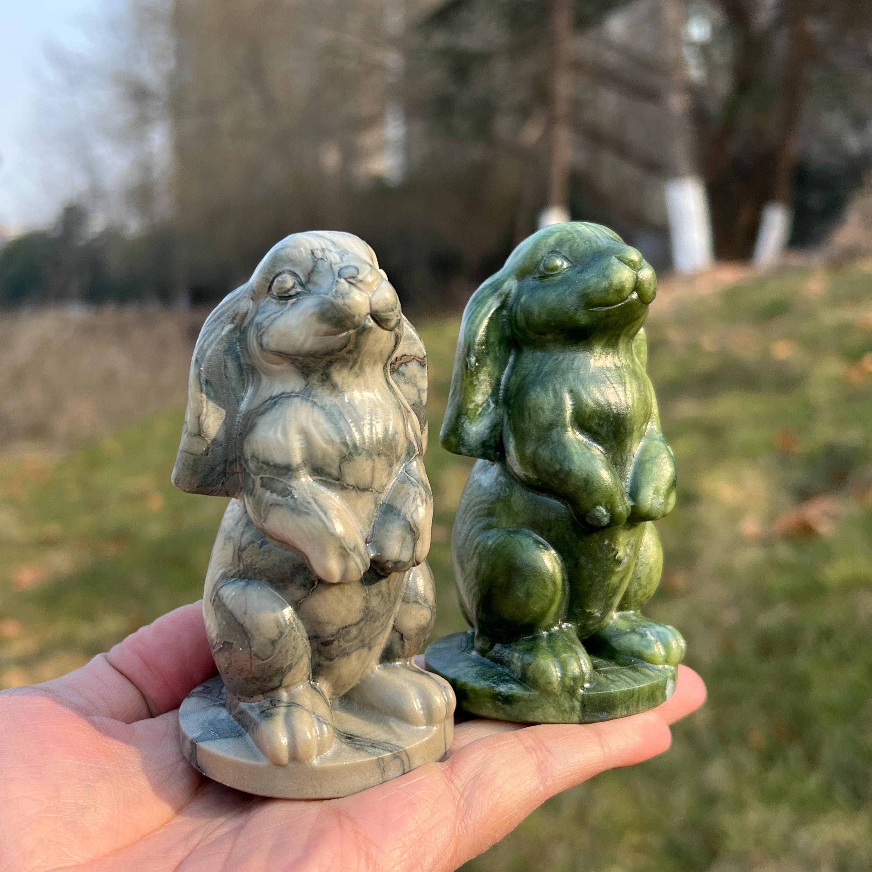 0.67LB Unique Natural Crystal Rabbit Carving,animal Carved,reiki ...