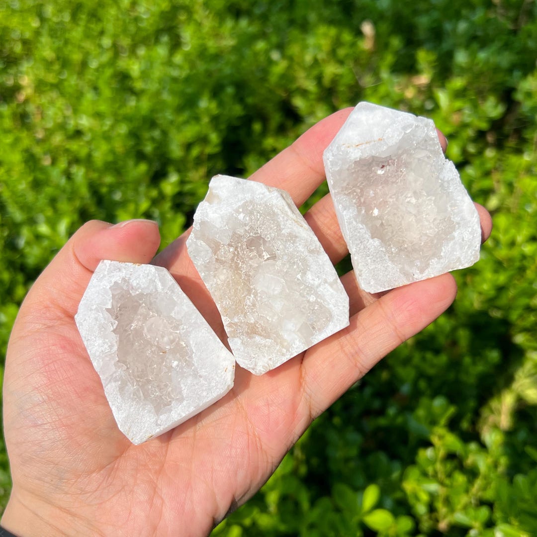 Moroccan Agate Geode Point – Natural Quartz Crystal Cluster, Healing ...